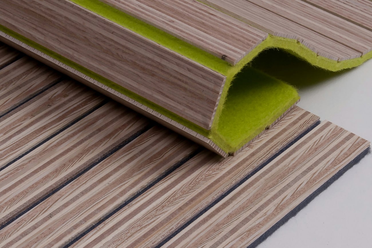 Flexible and rigid panels with wool felt layer | Archicomm
